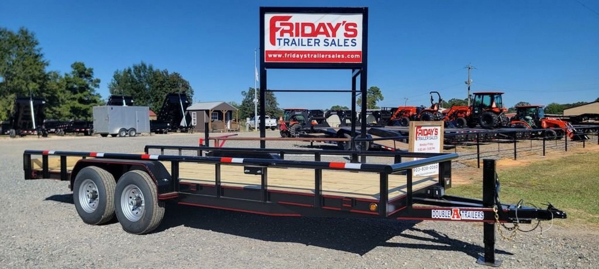 New 2024 Double A 20'x83" Pipe Top Trailers with 7k Axles Utility ...