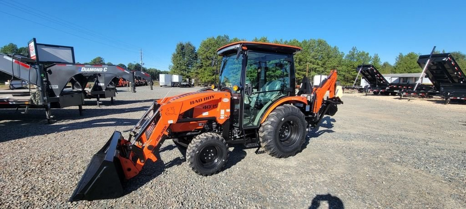 New 2023 Bad Boy Tractors Series 4035 CAB Backhoe BBH400