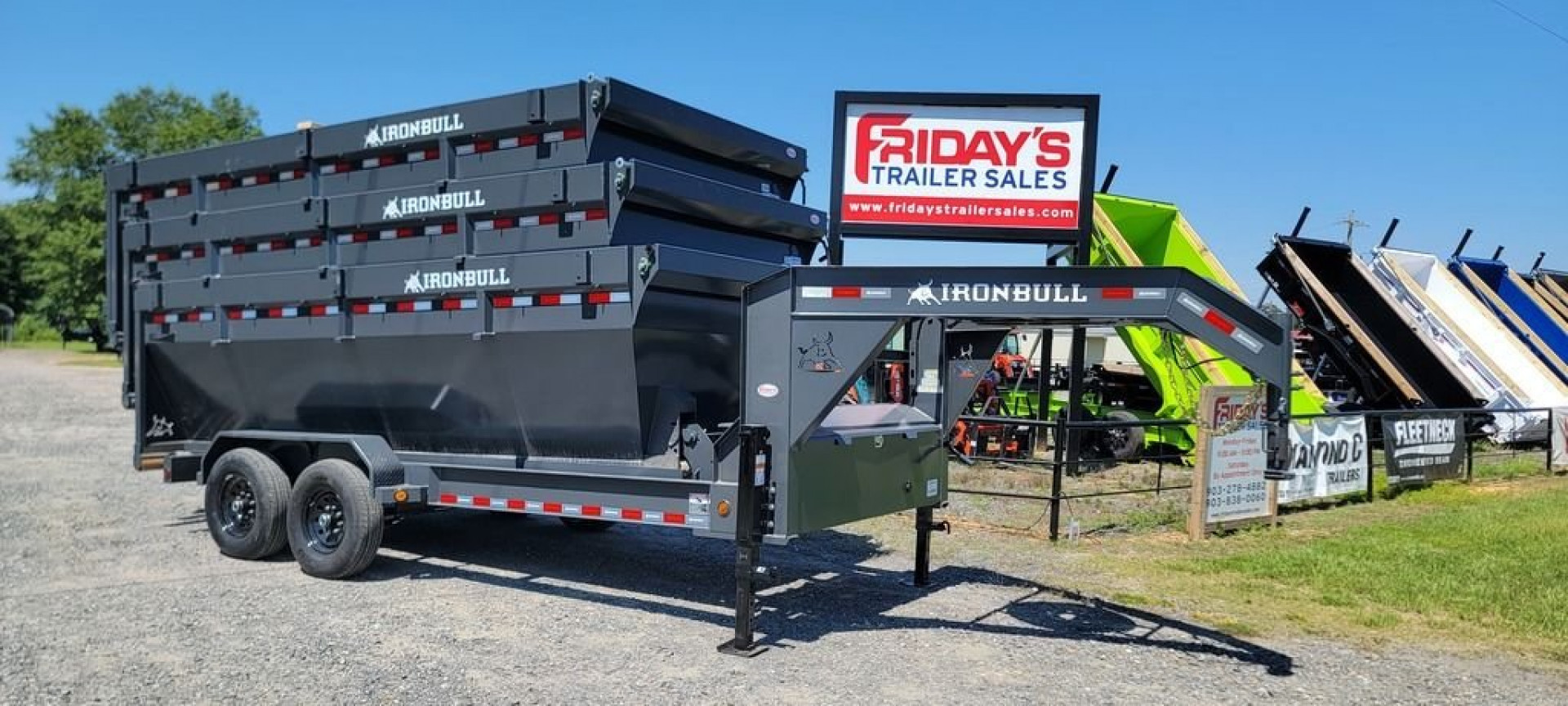 New 2024 Iron Bull Trailers DBG Gooseneck Roll-Off Dump Trailer w/ 3 ...