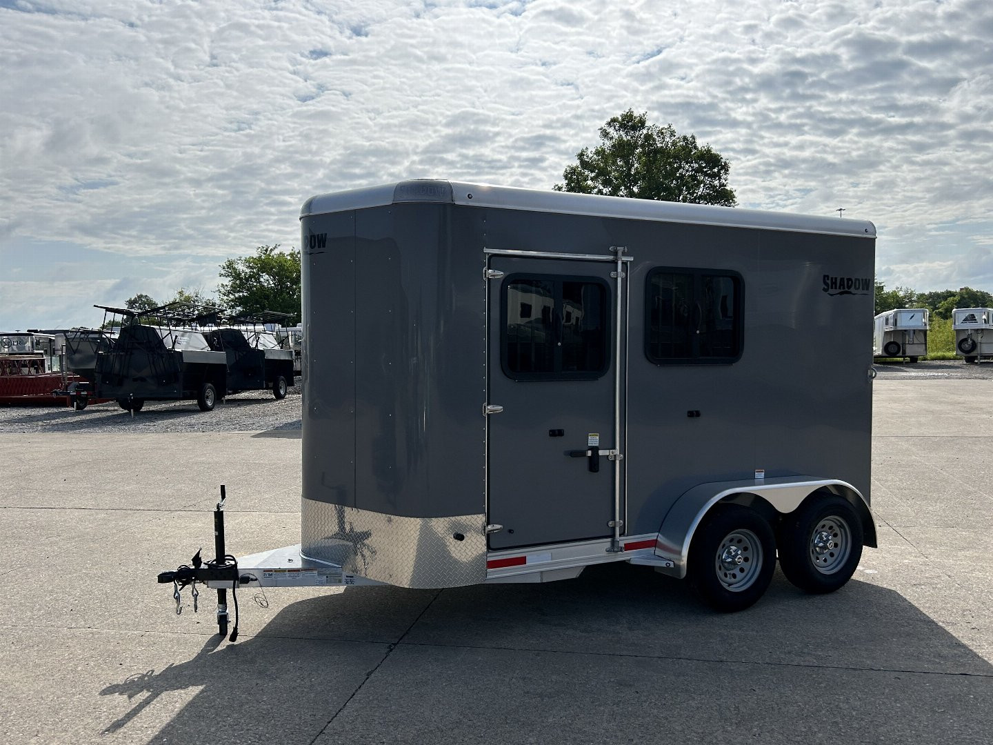 New 2025 Shadow Trailers 2 Horse Slant Load Bumper Pull Horse Trailer