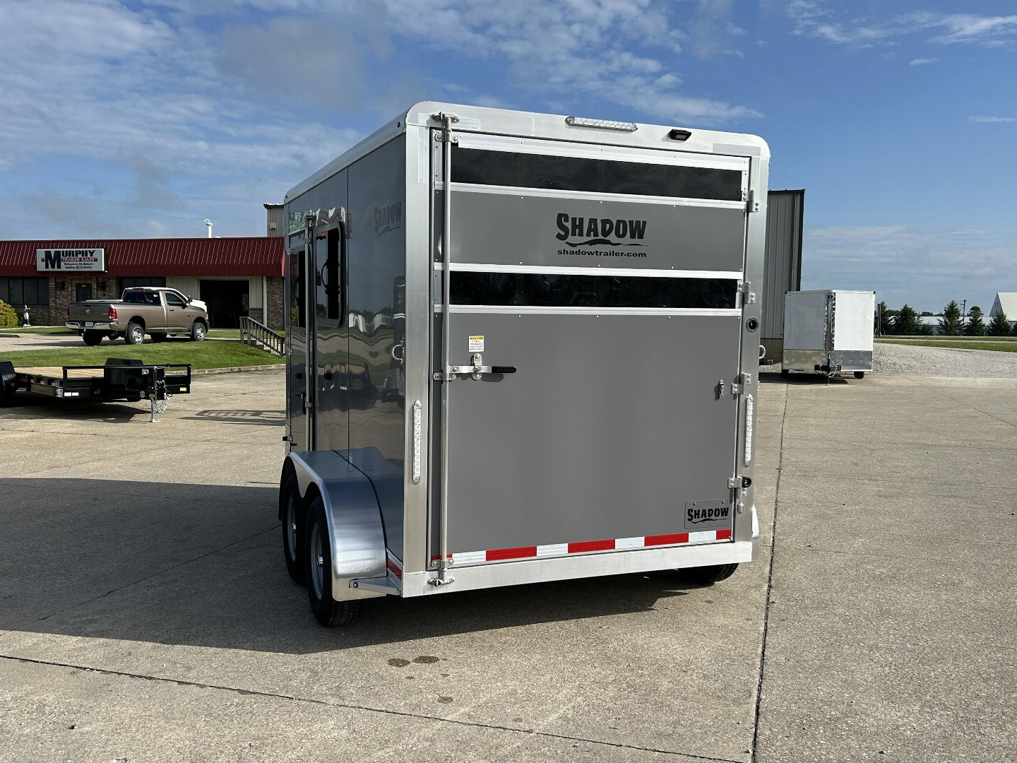 New 2025 Shadow Trailers 2 Horse Slant Load Bumper Pull Horse Trailer