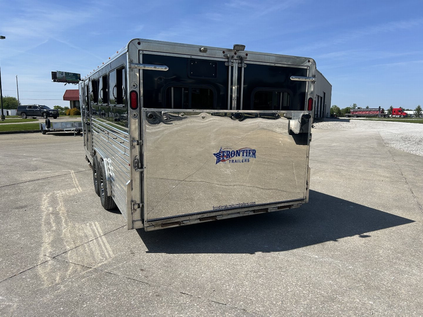 Used 2018 Frontier Trailers 8 Pen Show Stock Trailer