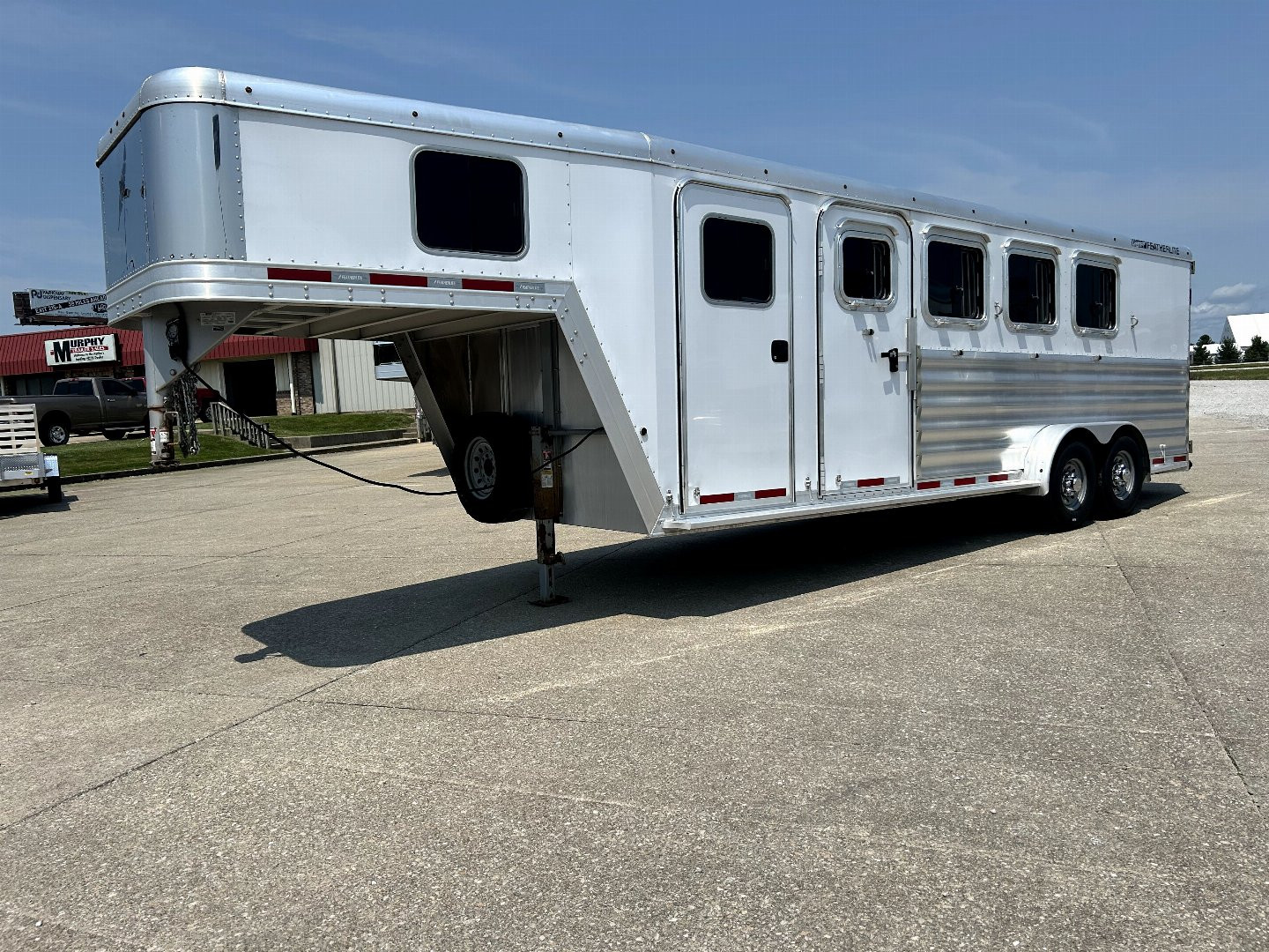 Used 2019 Featherlite Trailers 4 Horse Slant Load Horse Trailer
