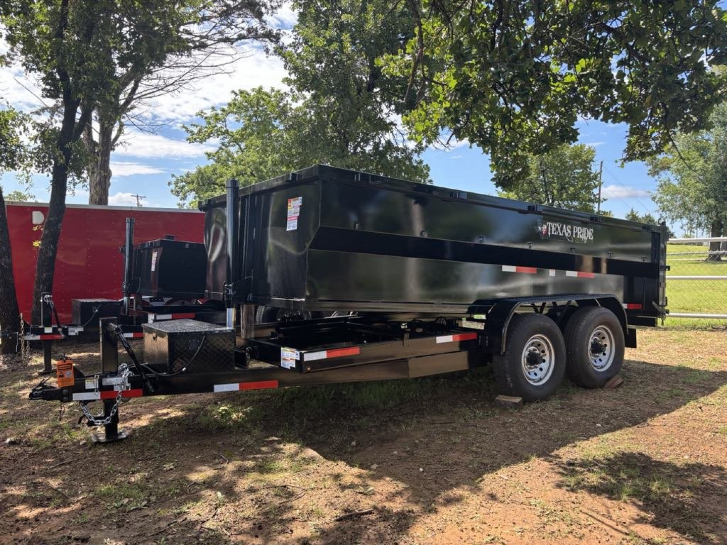New 2025 Texas Pride Trailers 7X14X3 Dump Trailer - SPARE TIRE - NO TARP