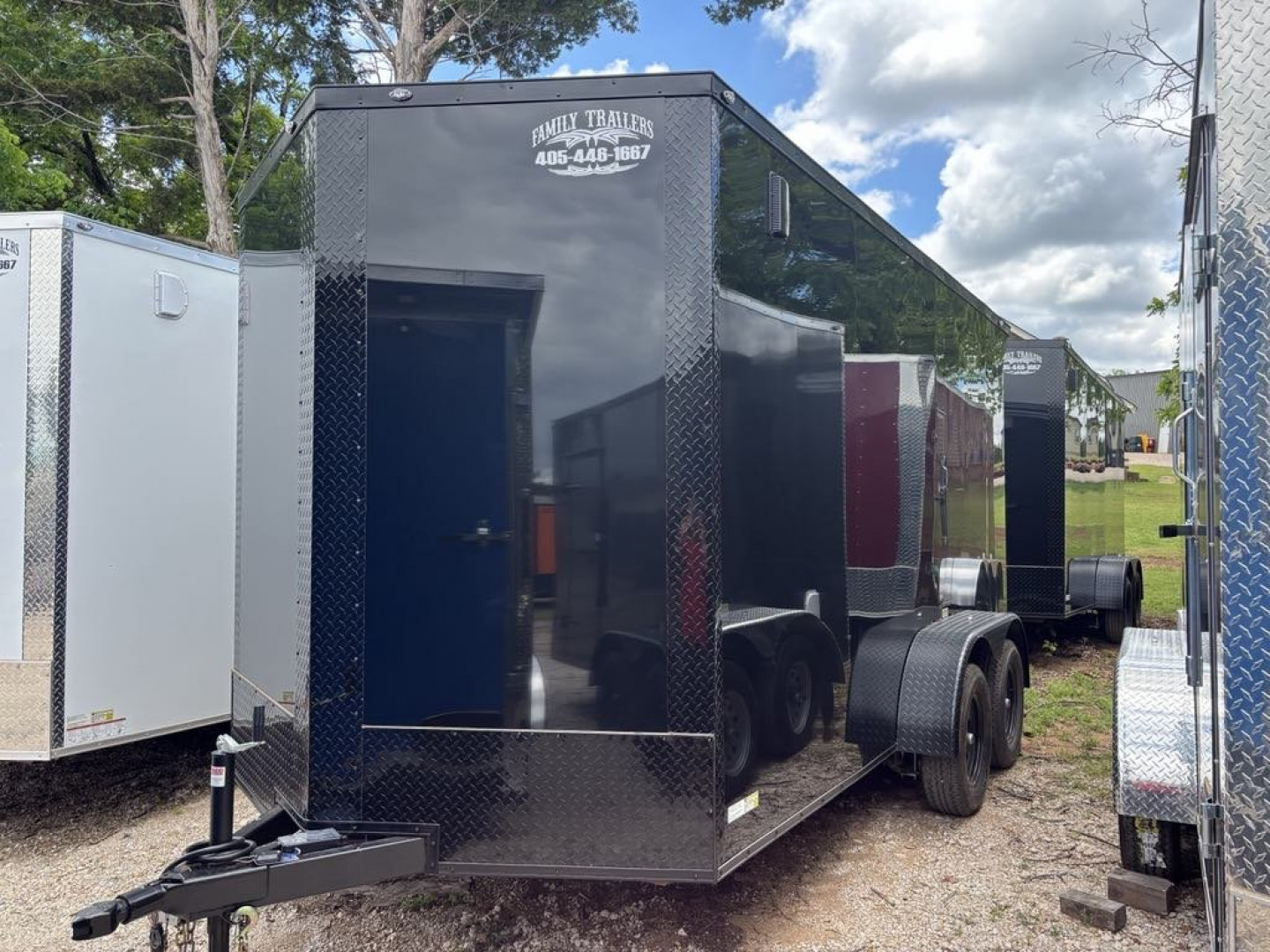 New 2025 FGT 7x14TA Cargo / Enclosed Trailer - - BLACKOUT PACKAGE ...