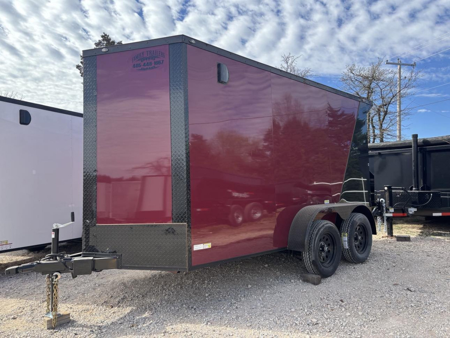 New 2025 FGT 6x12 Tandem Axle Cargo / Enclosed Trailer - BLACKOUT ...