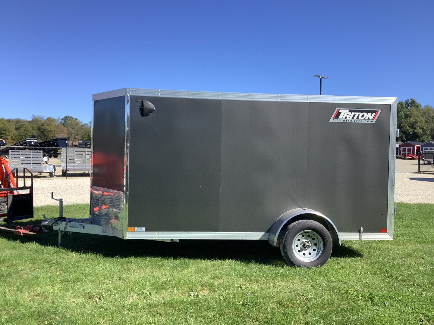 Used 2023 Triton Trailers 6X12SA Cargo / Enclosed Trailer Barn Doors ...