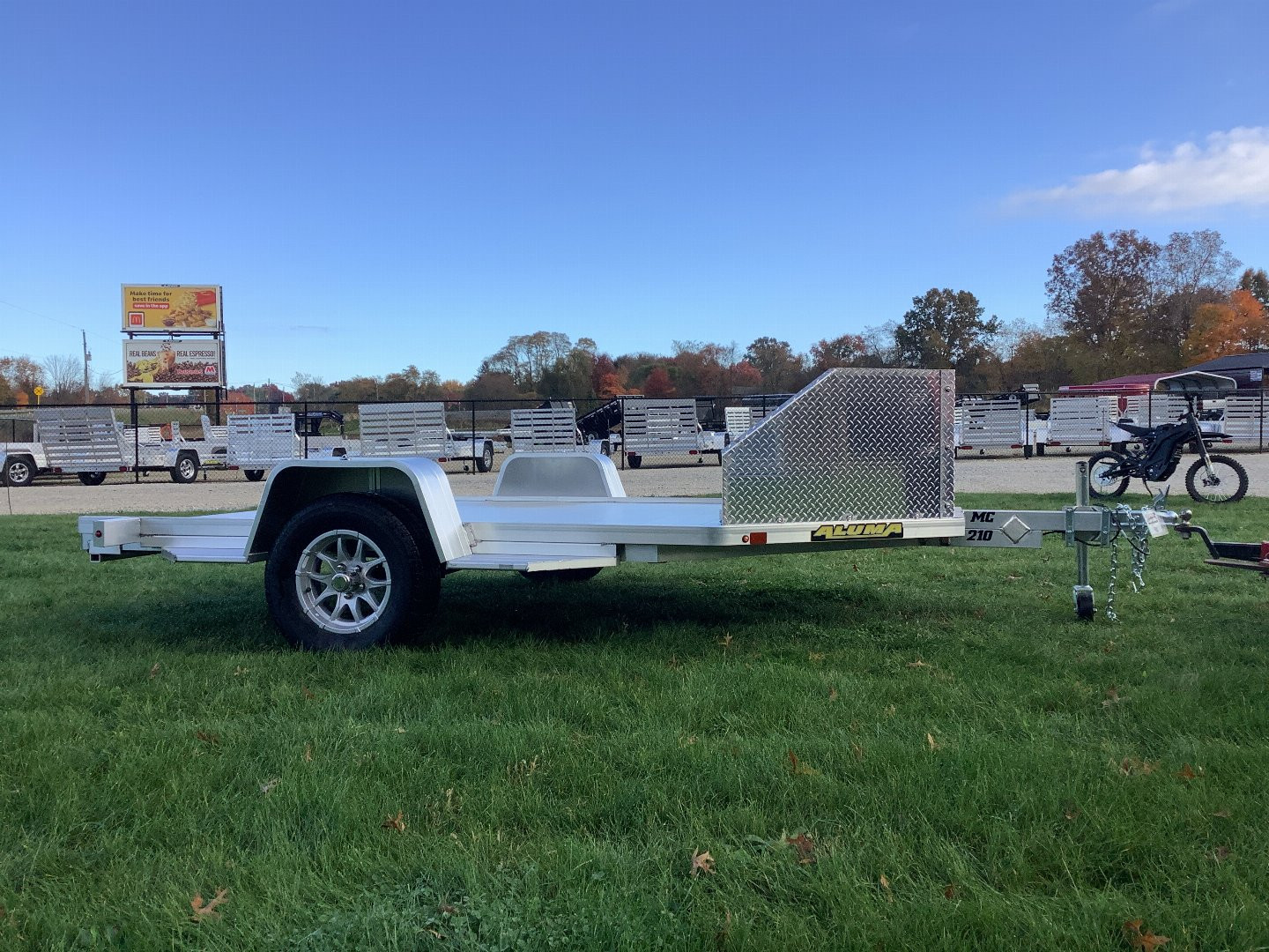 New 2025 ALUMA MC210 Motorcycle Utility Trailer for sale in Orrville, OH