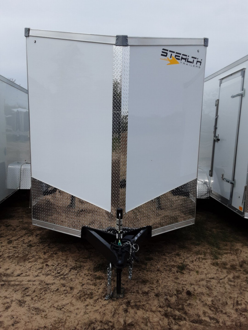 New 2025 Stealth Trailers 6X12 ENCLOSED WHITE W/RAMP Cargo / Enclosed ...
