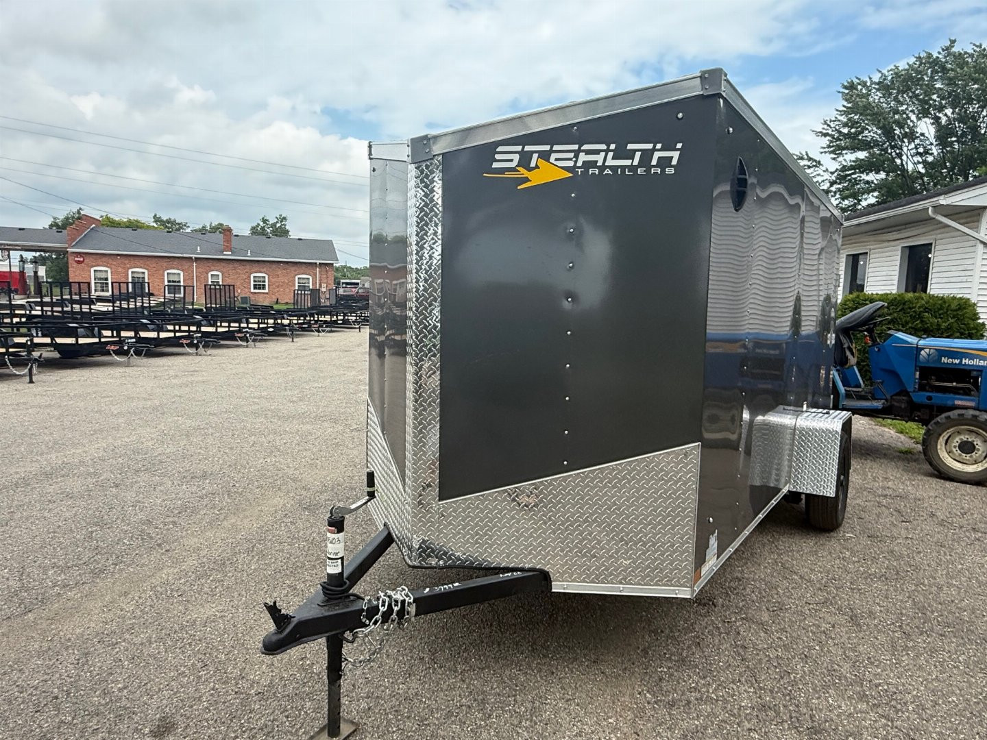 New 2025 6 x 12 Stealth Enclosed Trailer with Ramp