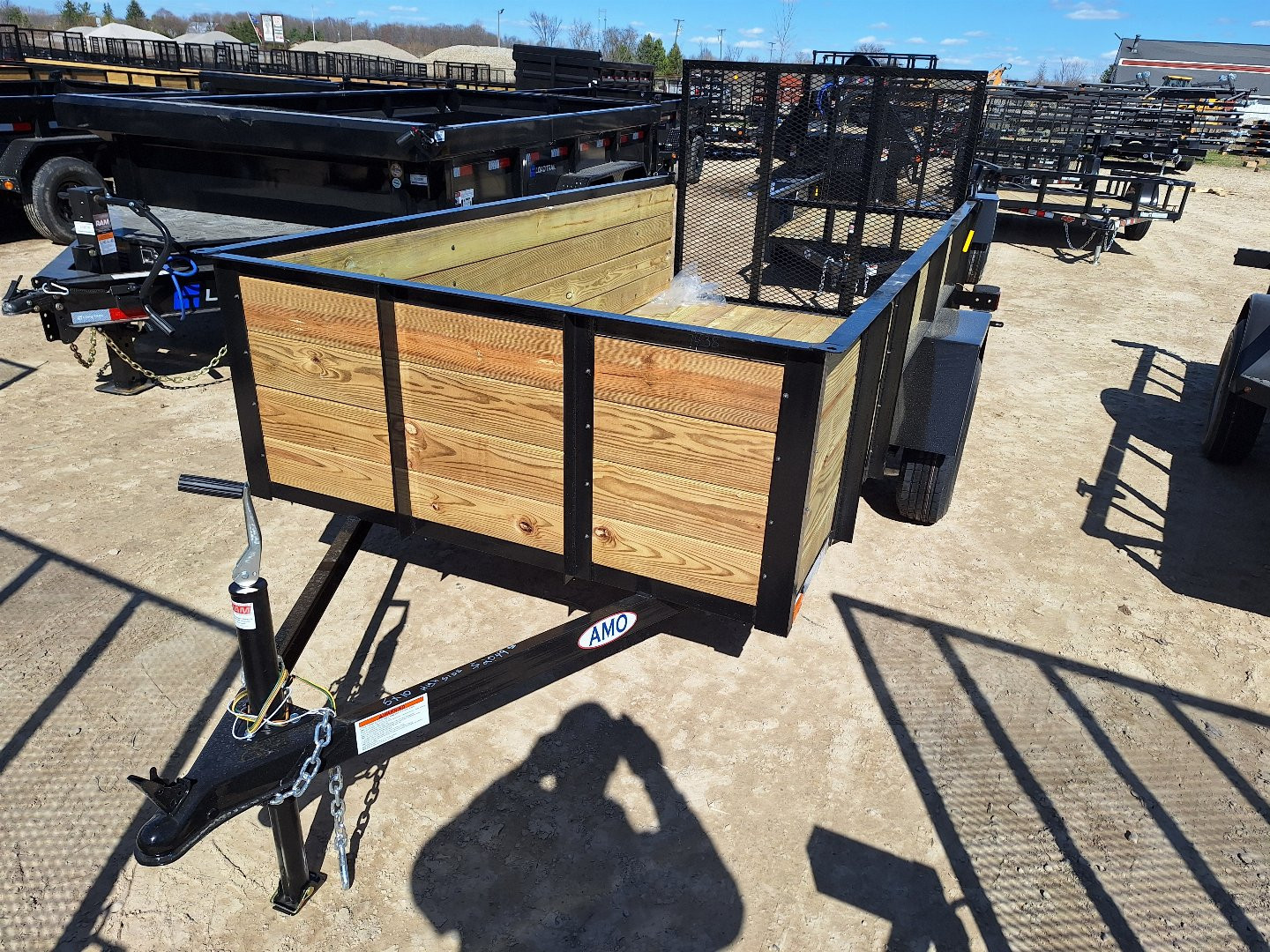 New 2025 AMO 5x10 High Woodside Utility Trailer