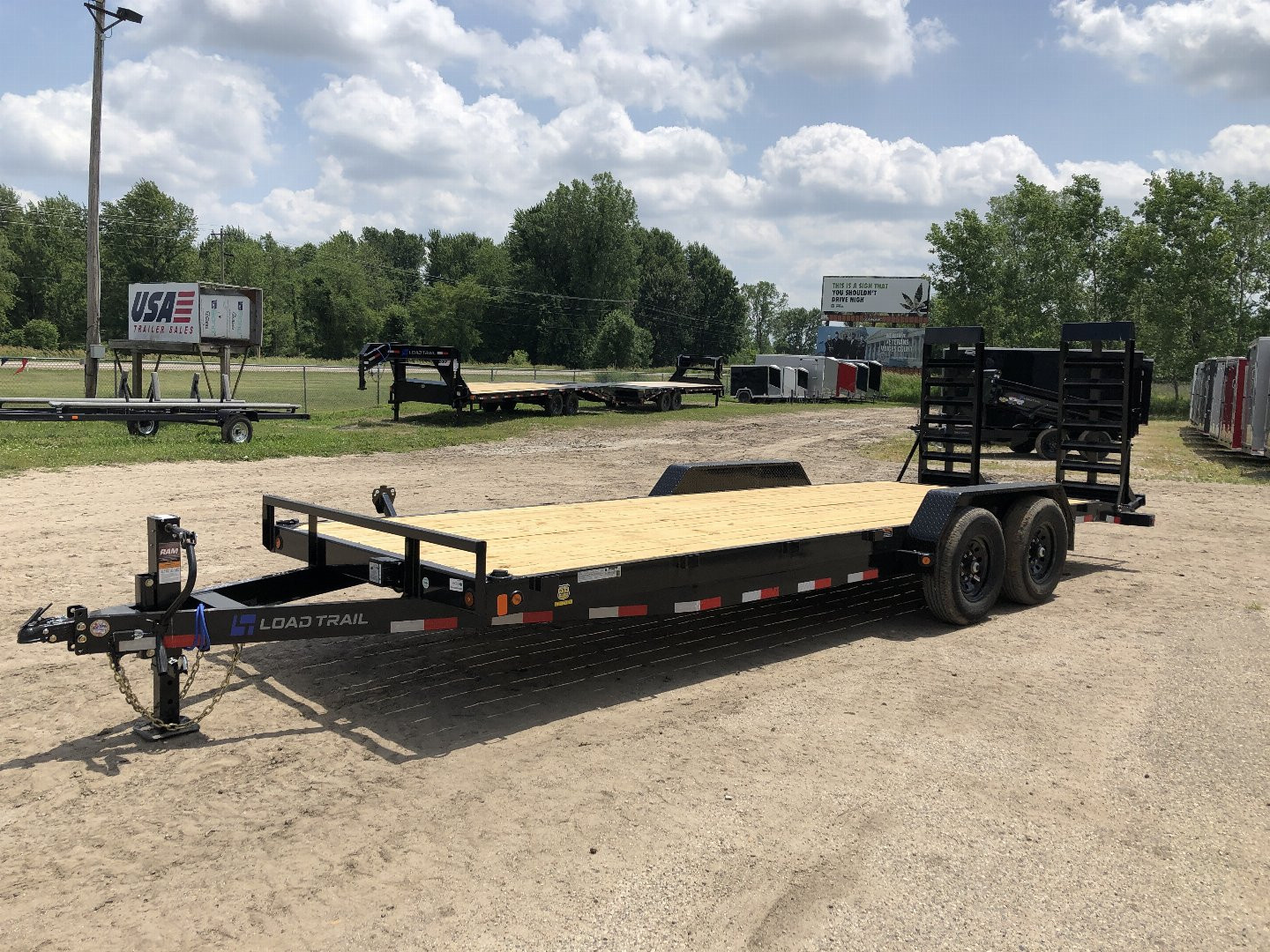 New 2025 Load Trail 22' 14' SKID Equipment Trailer