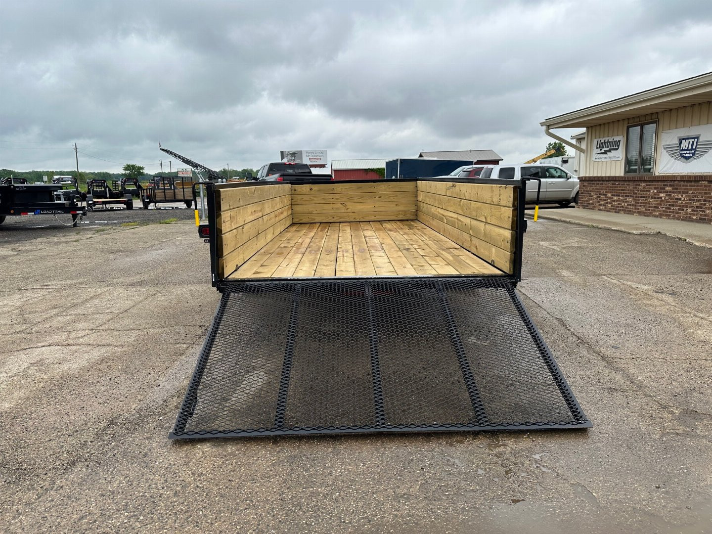 New 2025 AMO 6.4x14 Woodside Landscape Trailer W/LED Lights & Spring ...