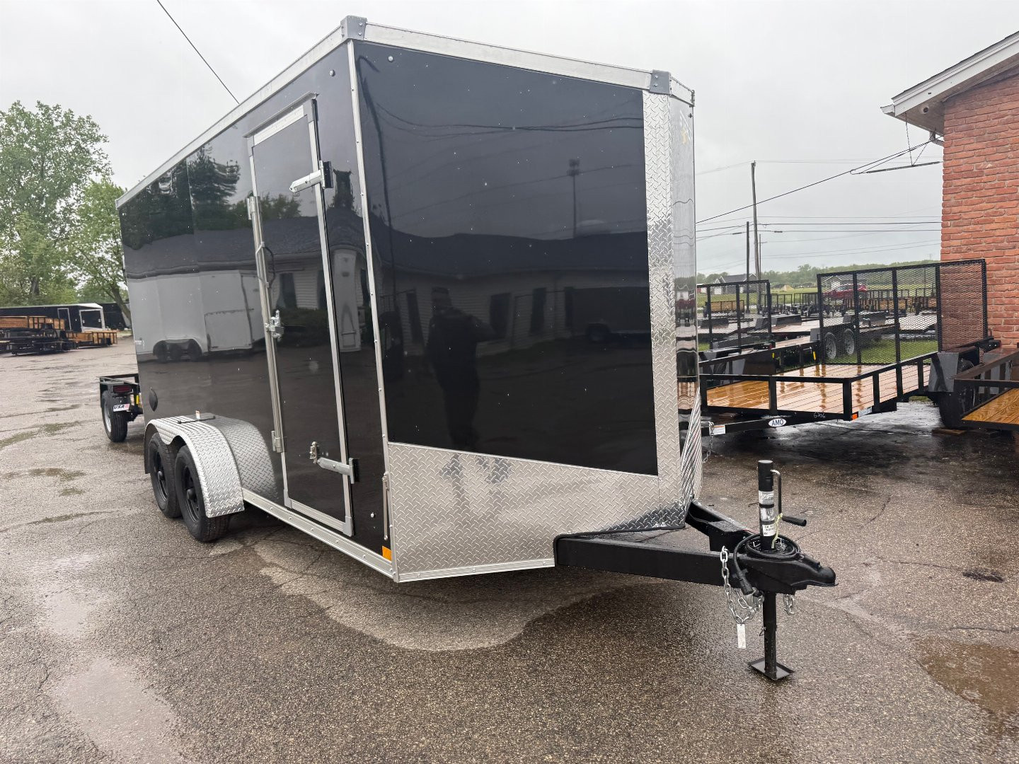 New 2025 Stealth 7 X 16 Cargo / Enclosed Trailer with Ramp and 7ft ...