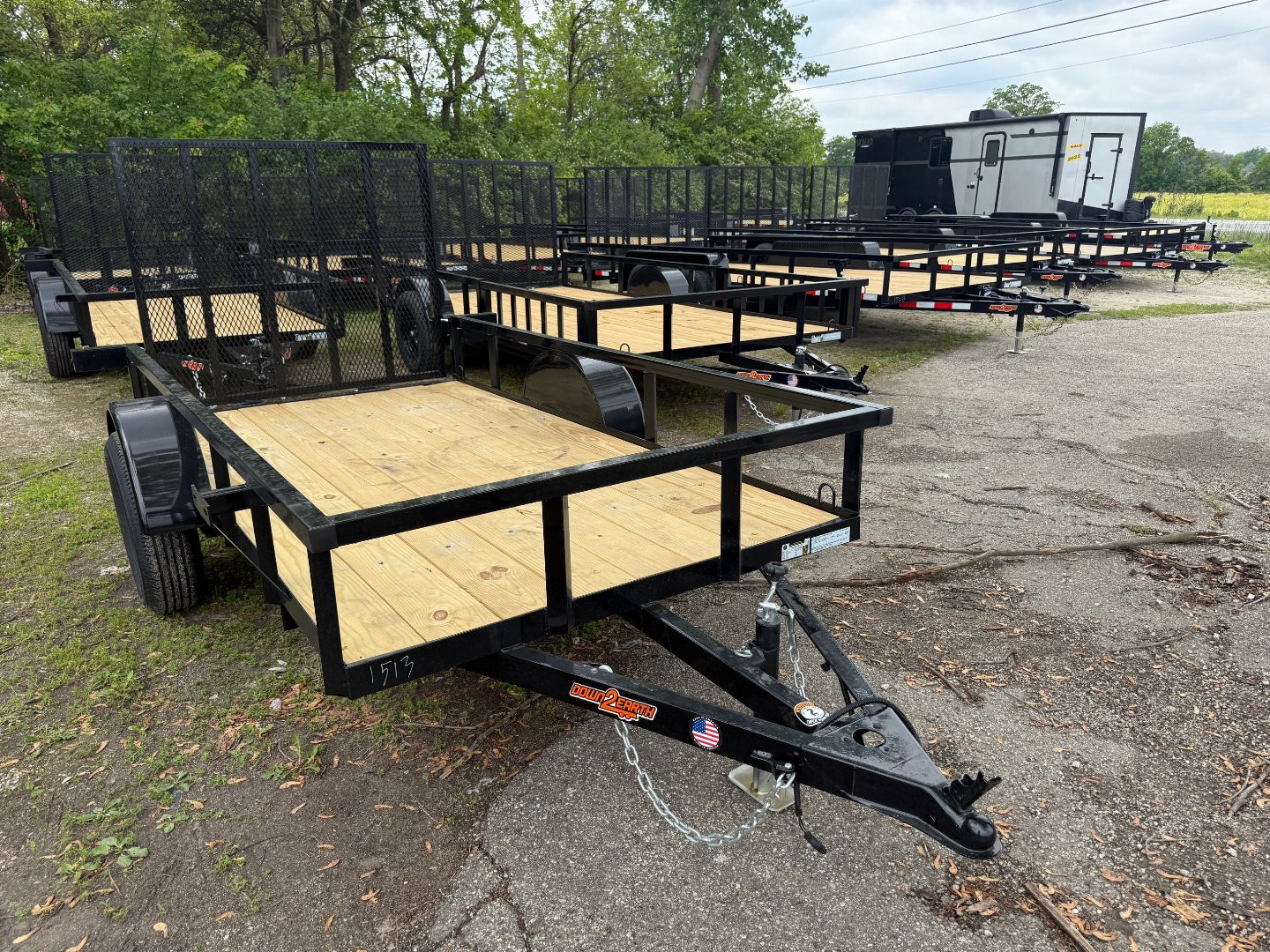 New 2025 Down 2 Earth Trailers 5x10 Low side Landscape Trailer 3k