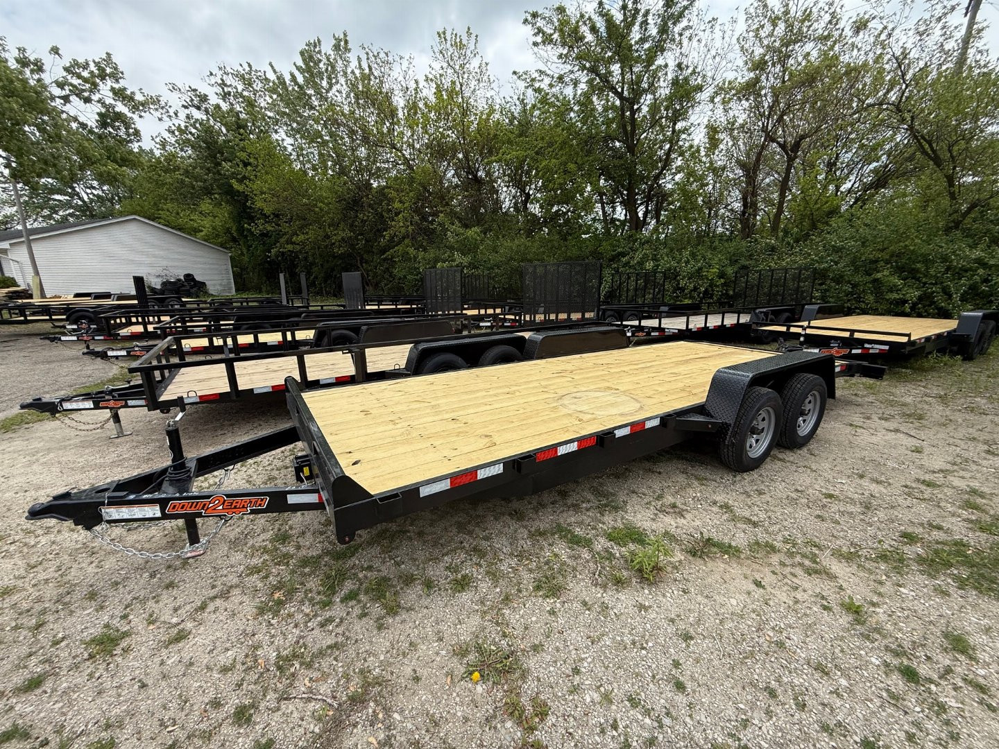 New 2025 Down 2 Earth Trailers 82x20 7K Open Wood Deck Car Hauler for ...
