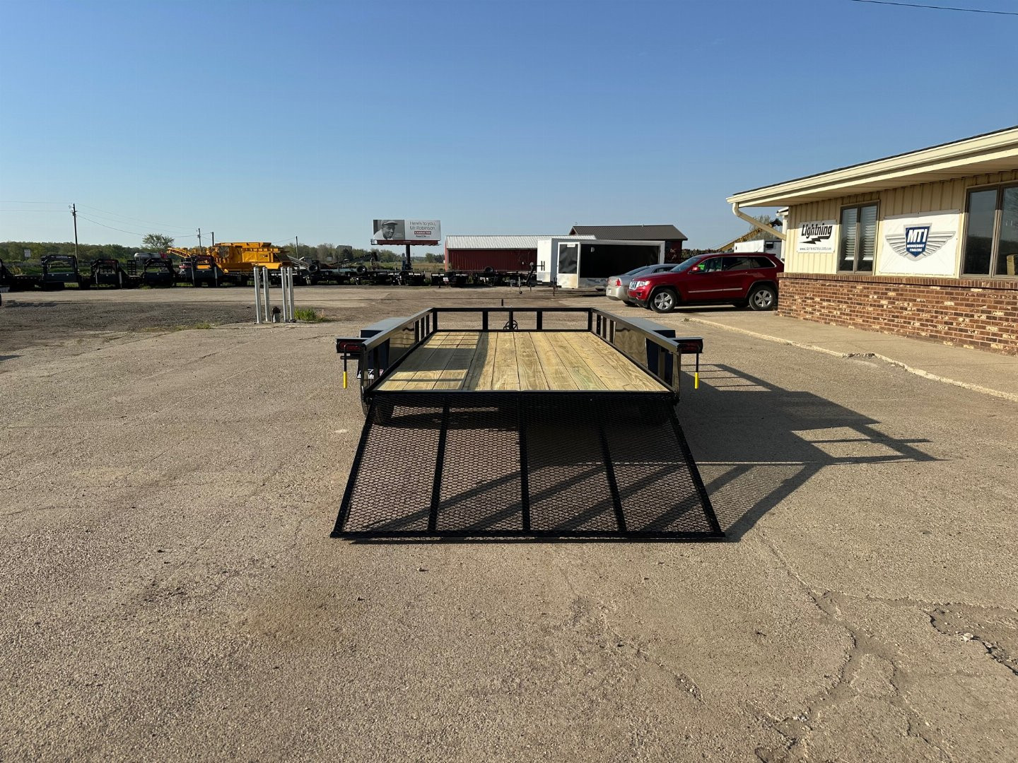 New 2025 AMO6.4X14 7k LED & Spring Assist Fold Flat Gate Tandem Axle 1 ...