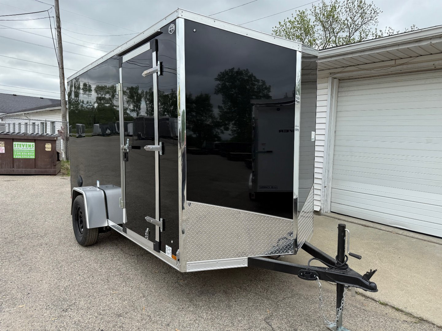 New 2025 US Cargo 6 x 12 Enclosed Trailer Ramp Door with 6FT 6IN ...