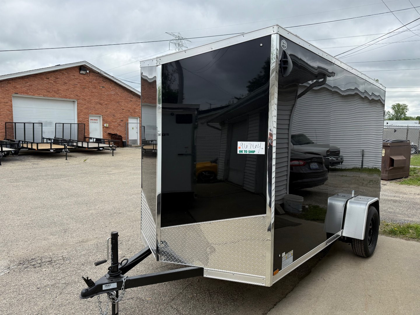 New 2025 US Cargo 6 x 12 Enclosed Trailer Ramp Door with 6FT 6IN ...
