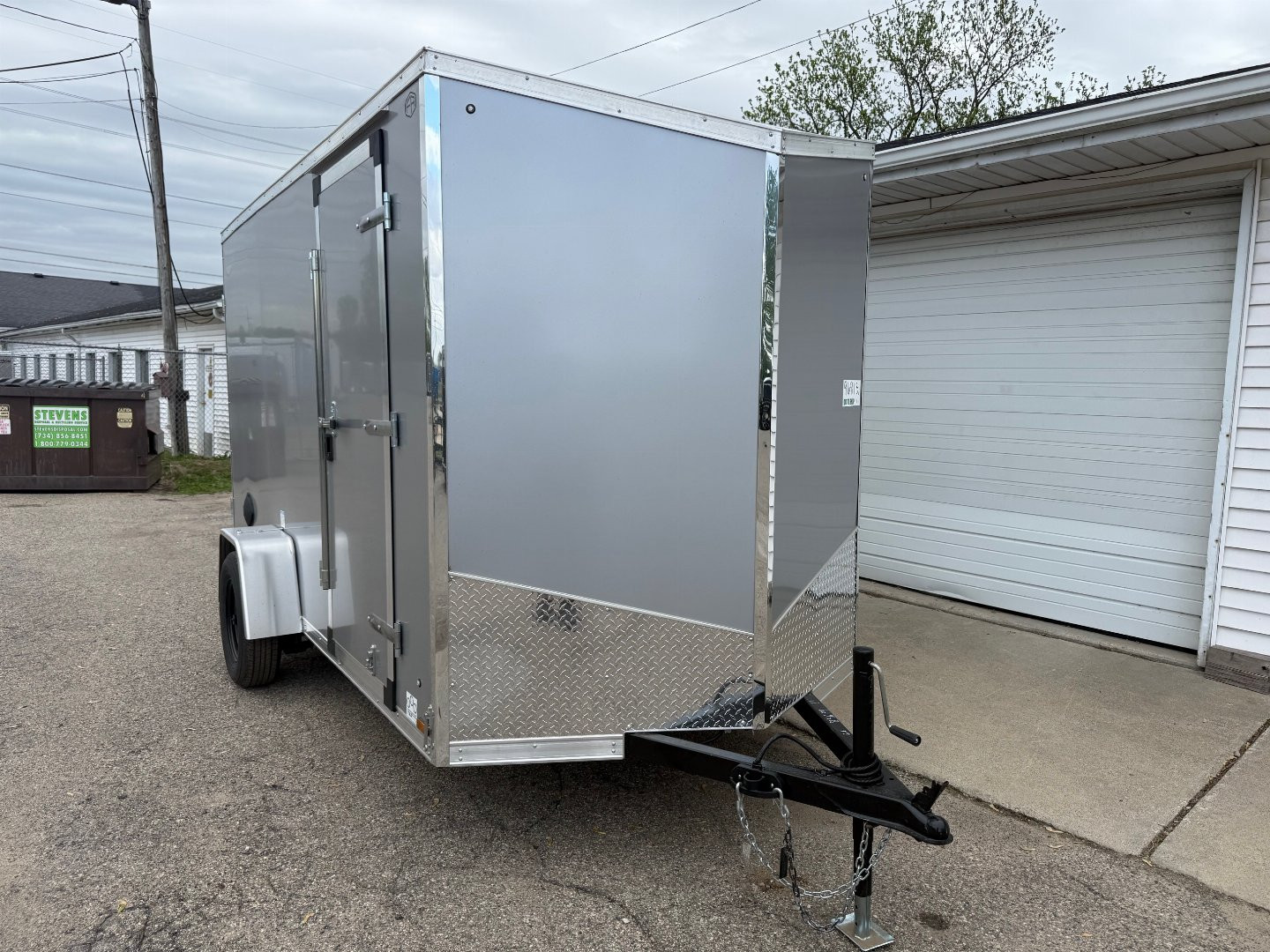 New 2025 US Cargo 6 x 12 Enclosed Trailer Ramp Door with 6FT 6IN ...