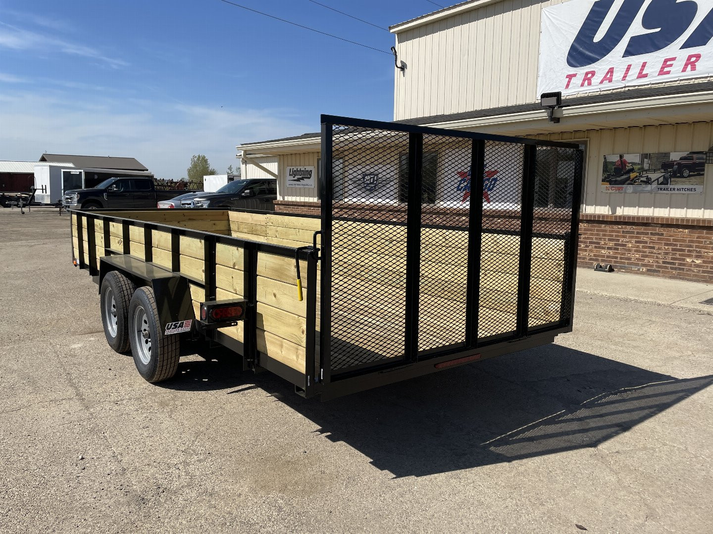 New 2025 AMO 82X18 7k LED & Spring Assist Fold Flat Gate Tandem Axle ...
