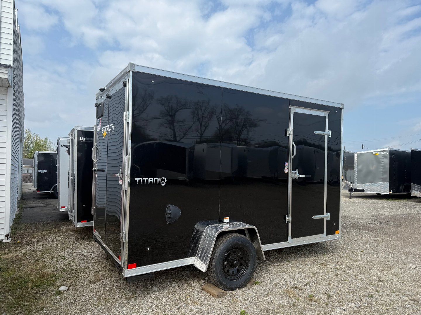 New 2025 6 x 12 Stealth Titan Enclosed Trailer with Ramp with 7ft ...