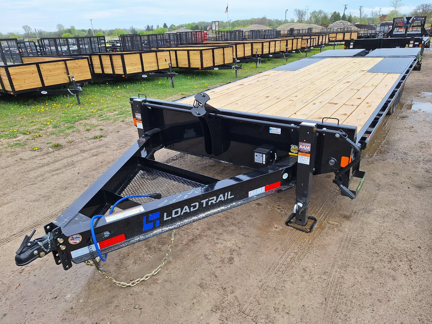 New 2025 Load Trail 102x25 Deckover Trailer W/ Max Ramps