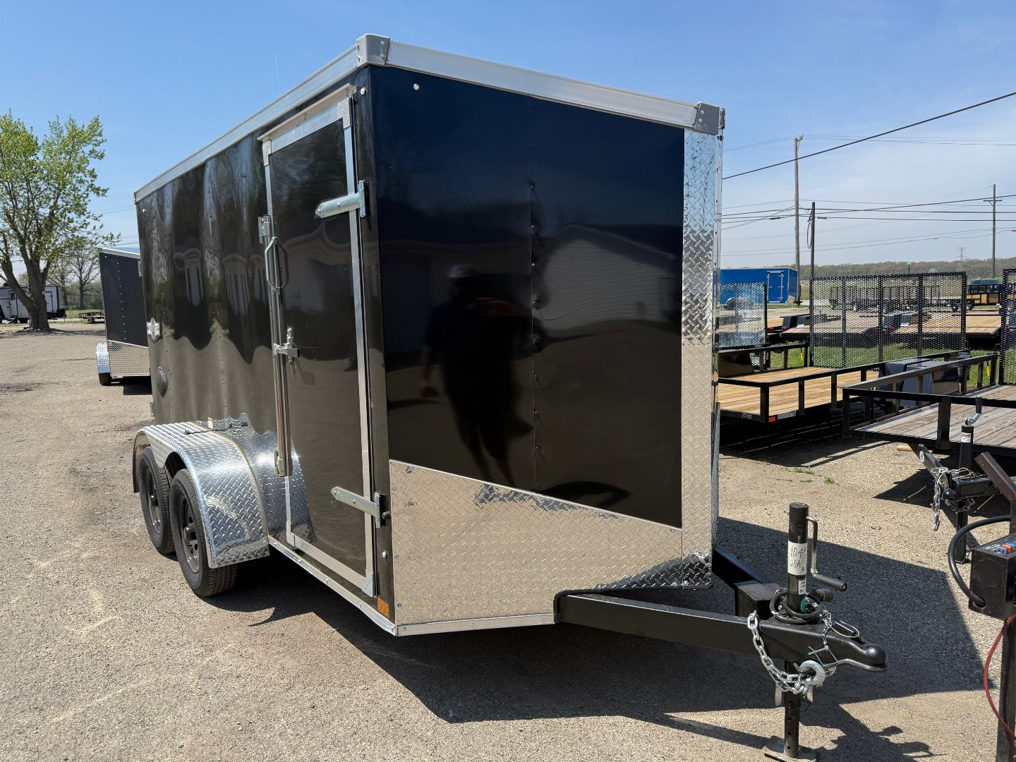 New 2025 US Cargo 6 x 12 Tandem Enclosed Trailer with 6FT INTERIOR Ramp ...