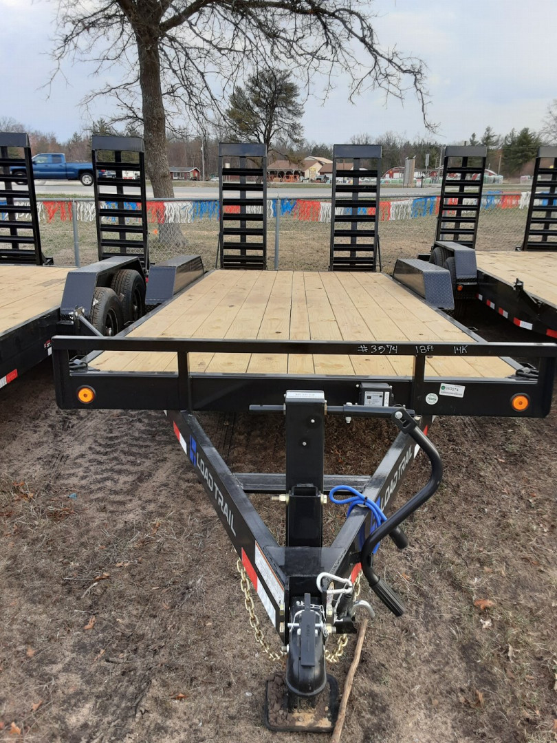New 2025 Load Trail 83X18 SKID TRAILER HD RAMPS 14K Equipment Trailer ...