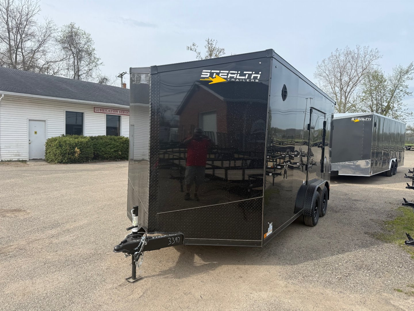 New 2025 Stealth 7.5 X 16 Enclosed Trailer with 7ft Interior with UTV ...