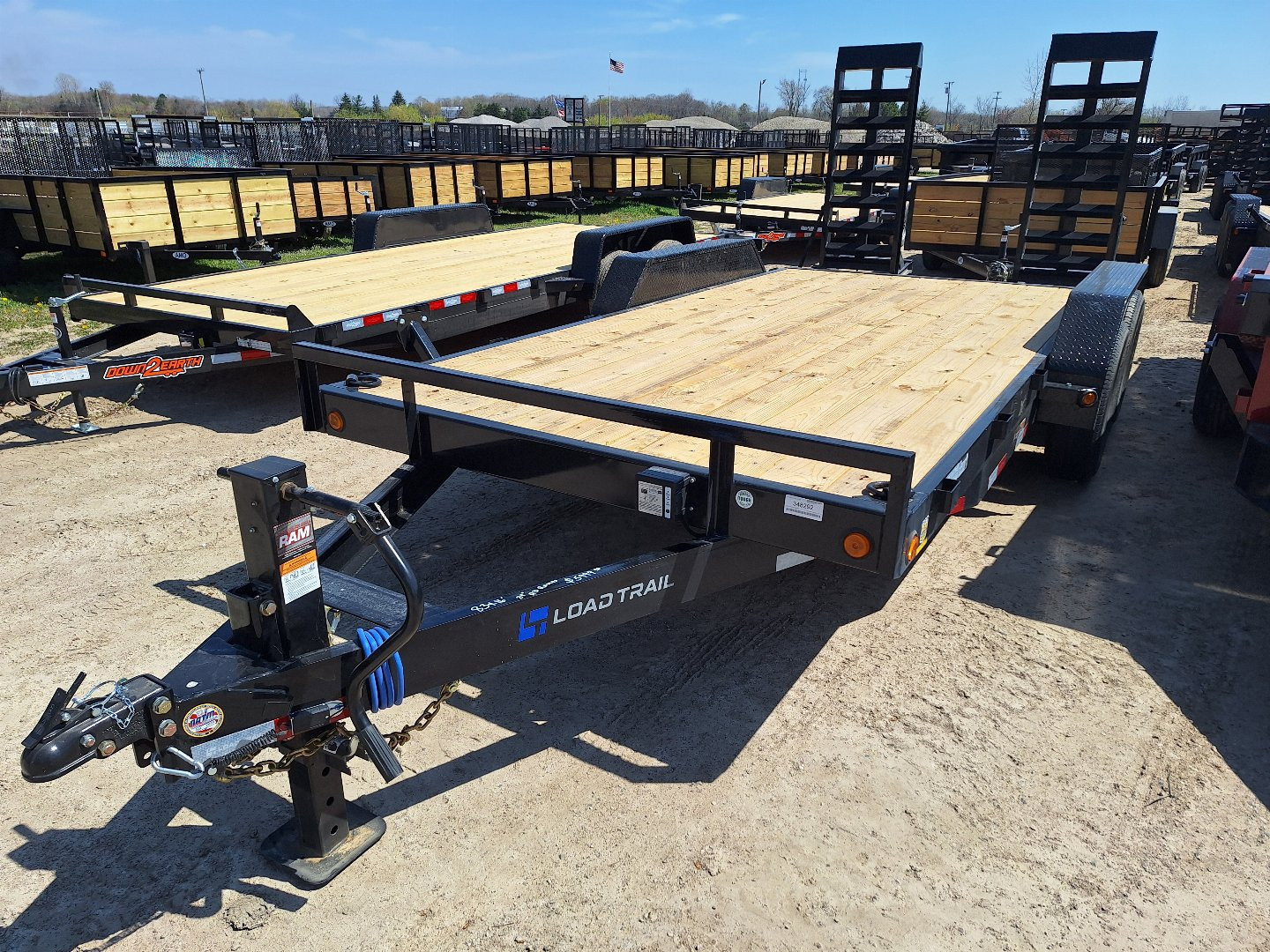 New 2025 Load Trail 83x22 Triple Axle Equipment Trailer W/24" HD Ramps