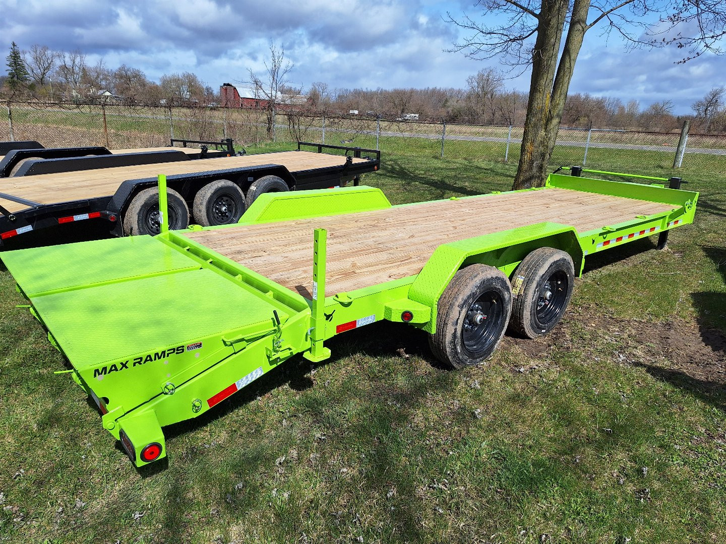 New 2025 Load Trail 83x24 I Beam Equipment Trailer 16K W/Max Ramps for sale in New Boston, MI