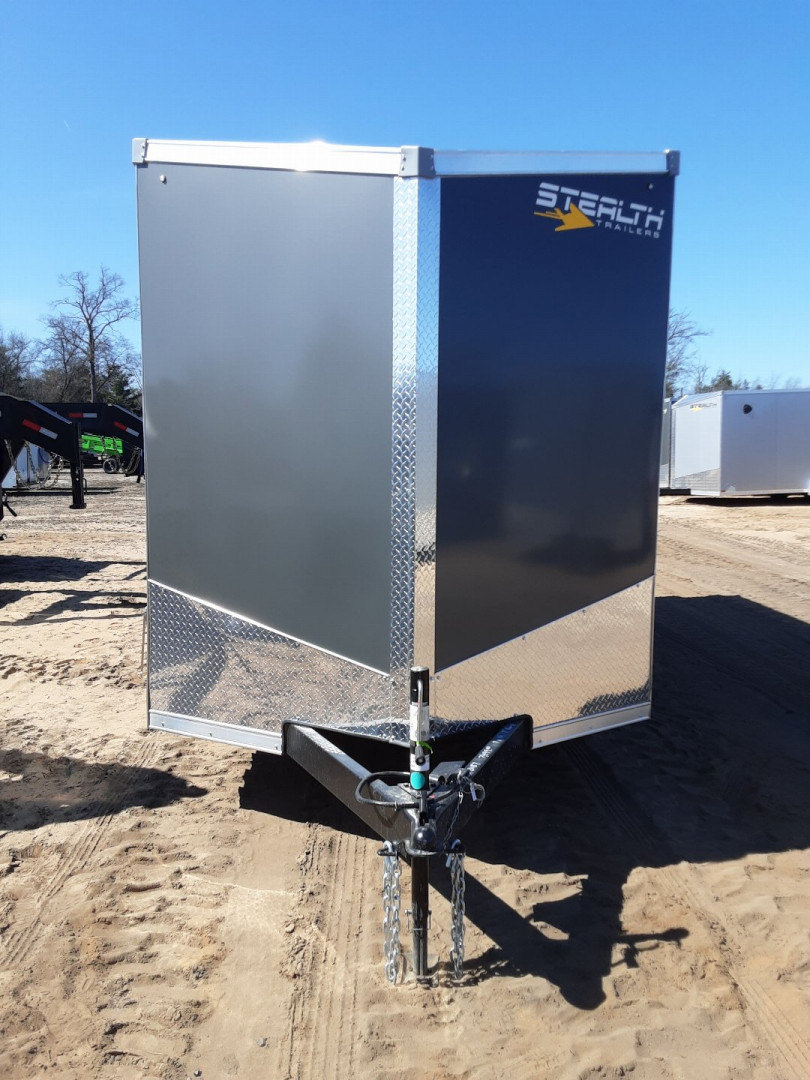 New 2025 Stealth Trailers 7x14enclosedmetalliccharcoalw/ramp7ft Cargo ...