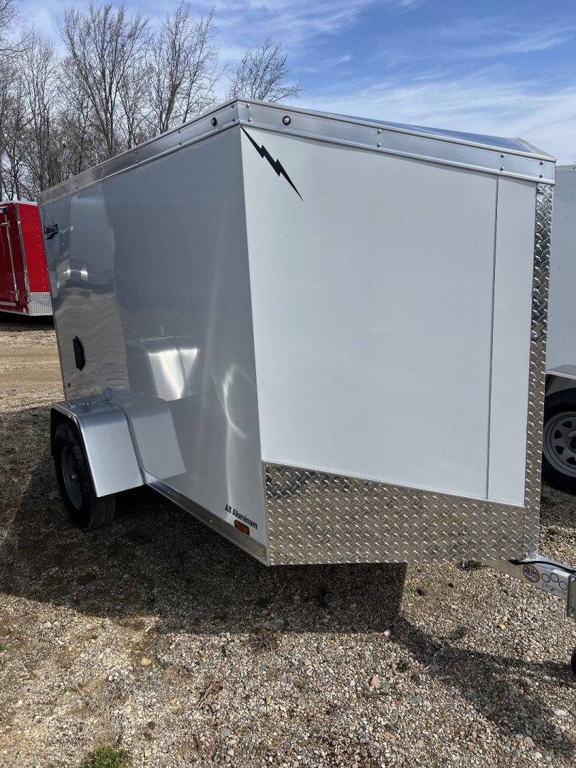 New 2025 Lightning Trailers 5X8B W/RAMP ALL ALUMINUM Cargo / Enclosed ...