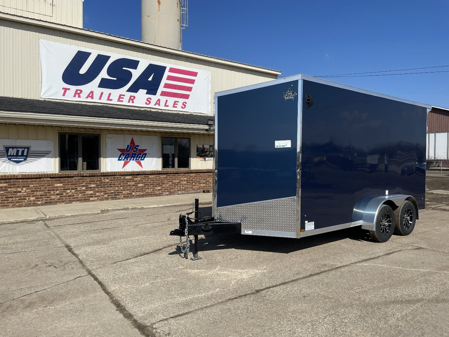 New 2025 US Cargo Ranger 7x14 +12" V-Nose Ramp Door w/Options Cargo ...