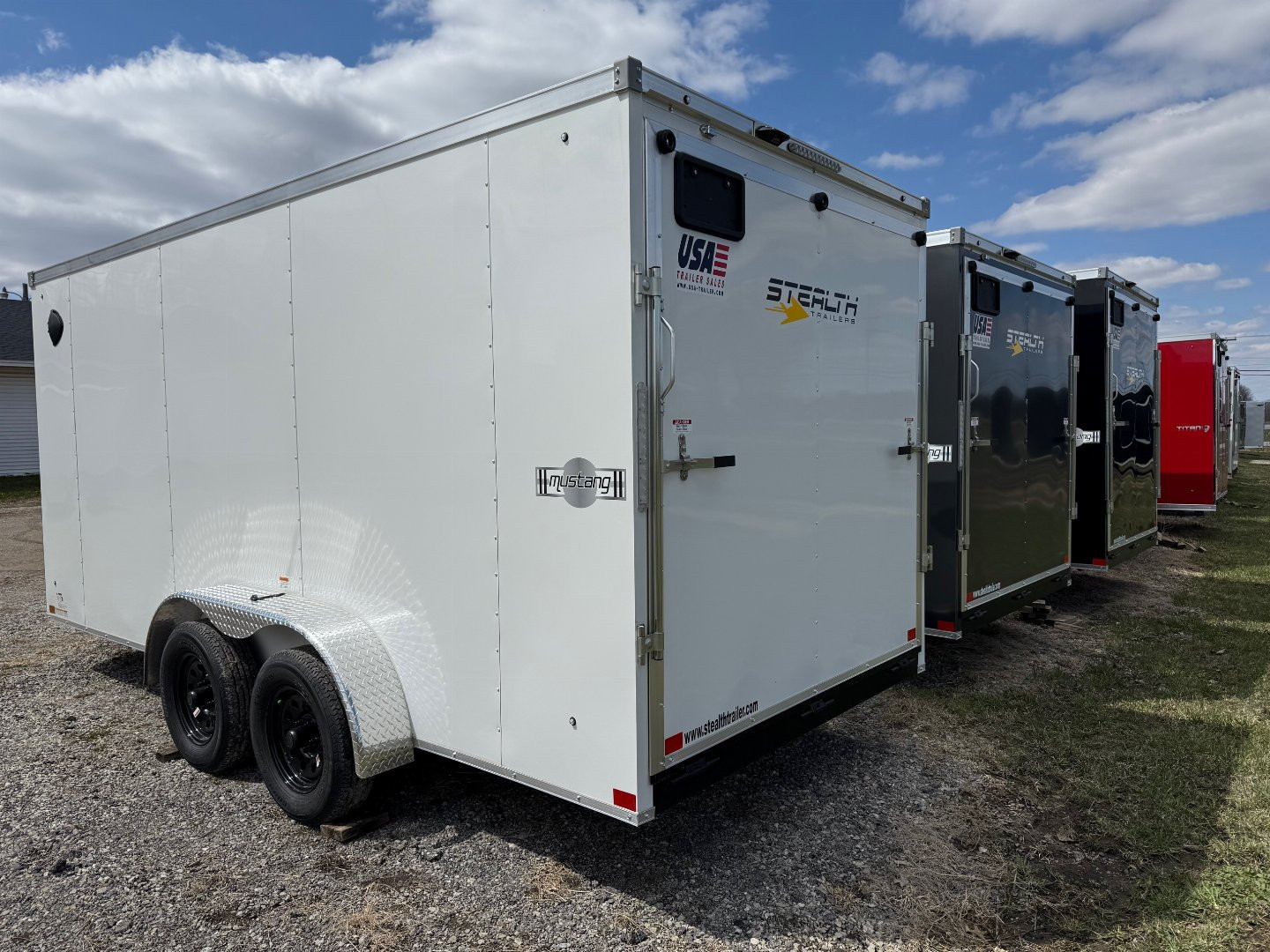 New 2025 Stealth 7 X 16 Cargo / Enclosed Trailer with Ramp and 6ft 6in ...