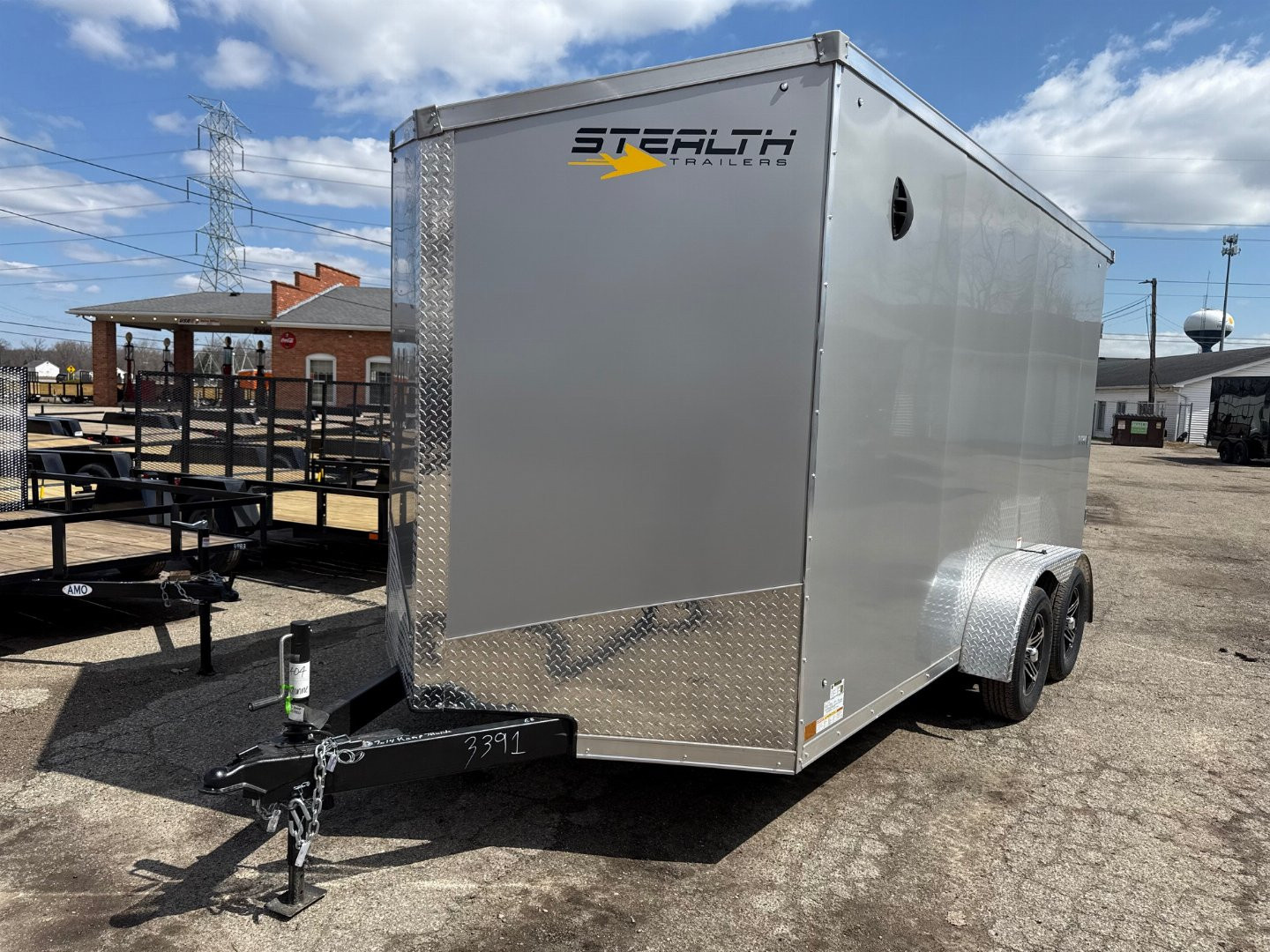 New 2025 Stealth 7 X 14 Cargo / Enclosed Trailer with Ramp with 7ft ...