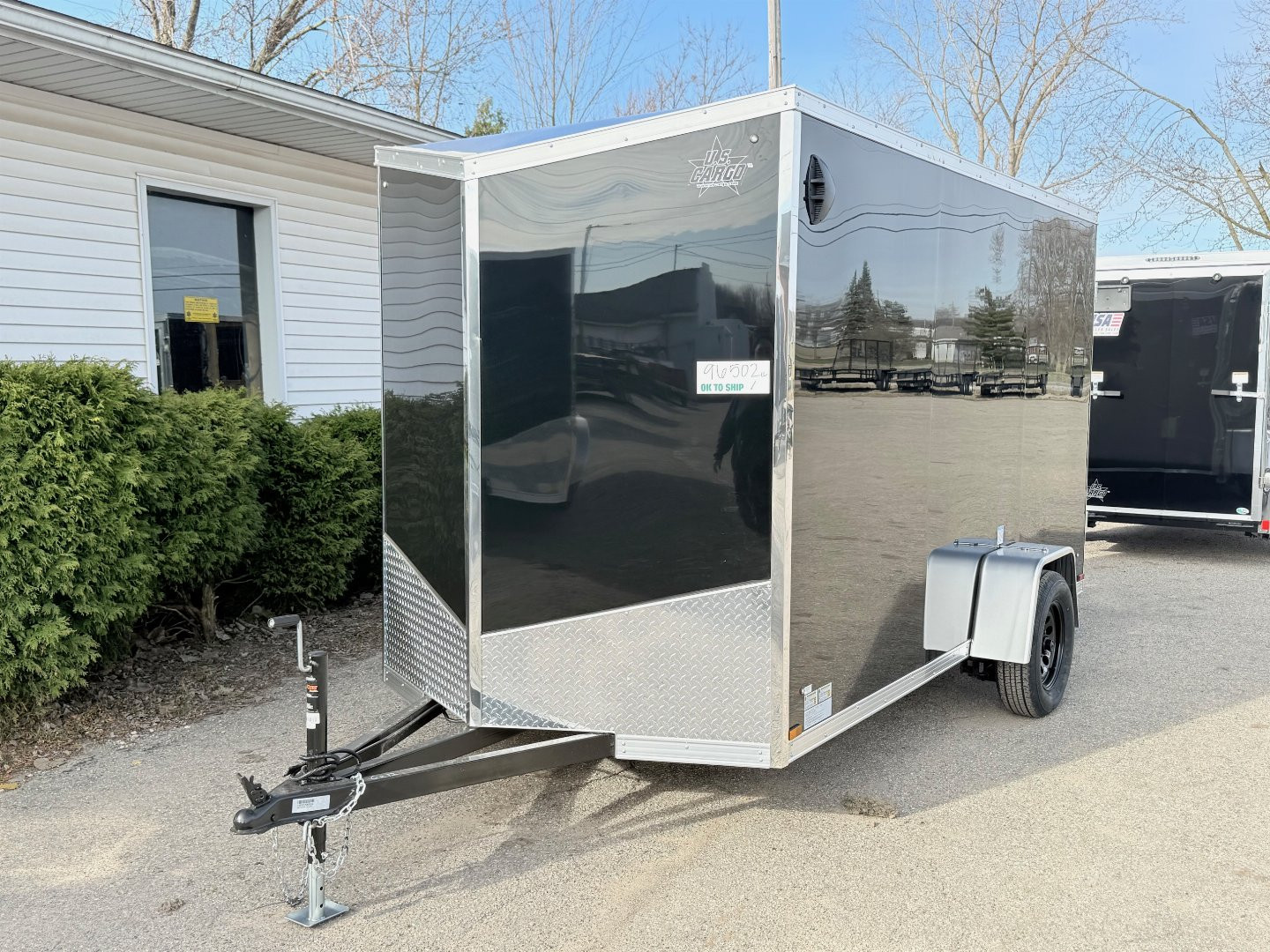 New 2025 US Cargo 6 x 12 Enclosed Trailer Ramp Door with 6FT 6IN ...