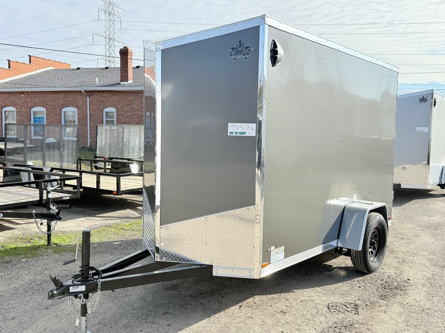 New 2025 US Cargo 5 x 10 Enclosed Trailer w/ Ramp Door with 6ft 6in ...