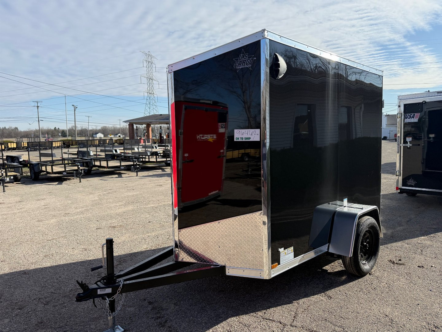 New 2025 US Cargo 5 x 8 Enclosed Trailer w/ Ramp Door with 6ft 6in ...