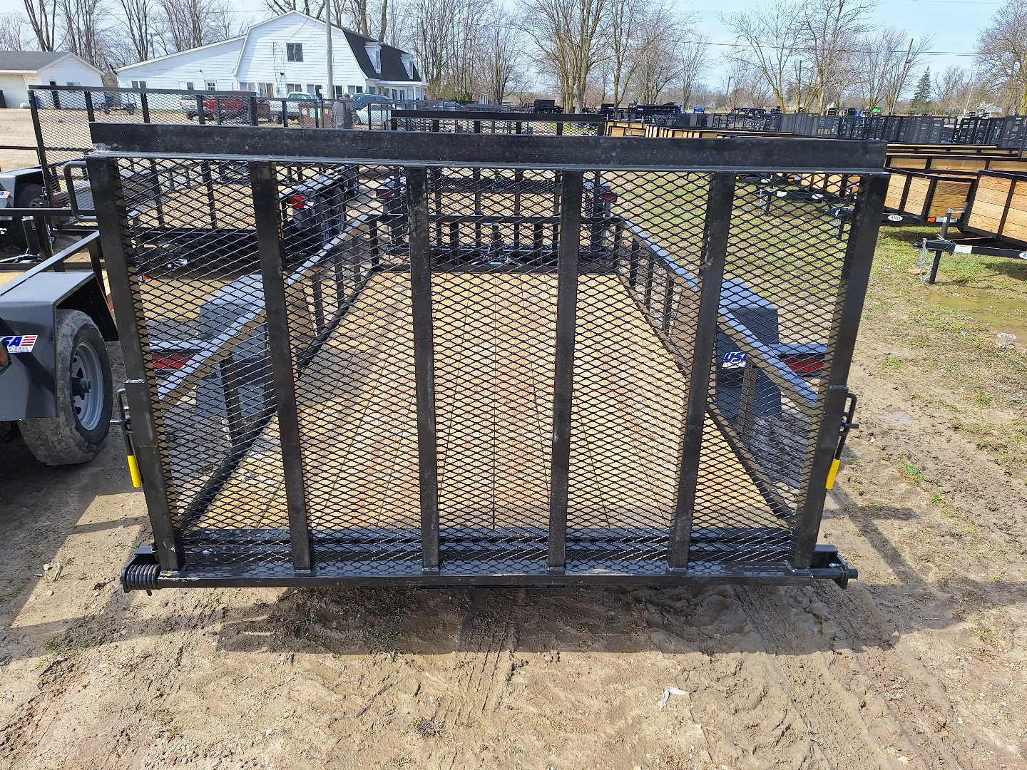 New 2025 AMO 76x12 5K Single Axle Landscape Trailer