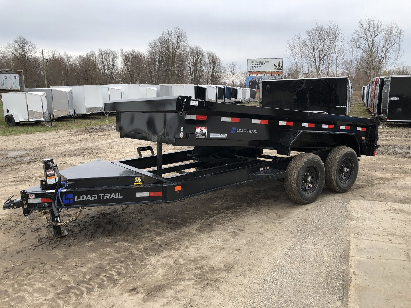 New 2025 Load Trail 83X14 W/ 18" SIDES Dump Trailer