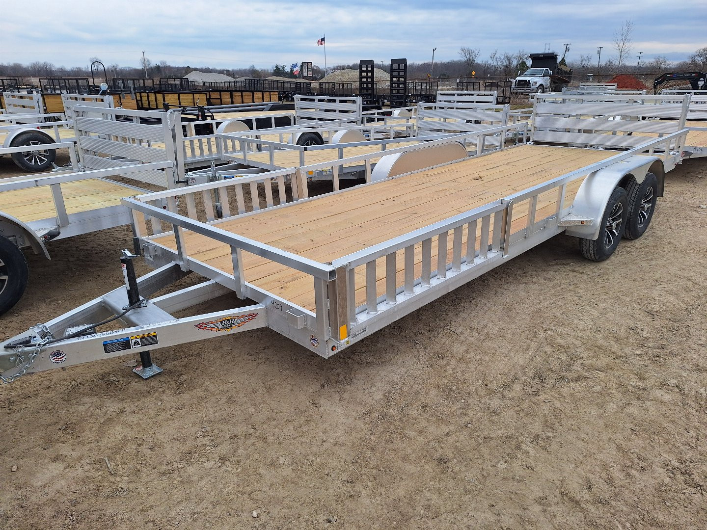 New 2025 H&H Trailers 82x20 Tandem Axle Aluminum ATV / Landscape Trailer