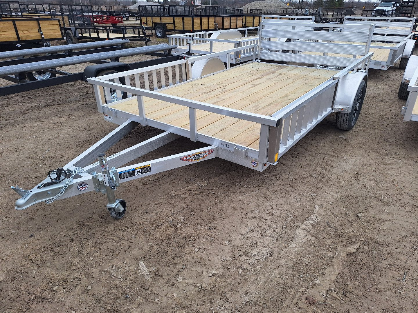 New 2025 H&H Trailers 82x12 Aluminum ATV / Utility Trailer