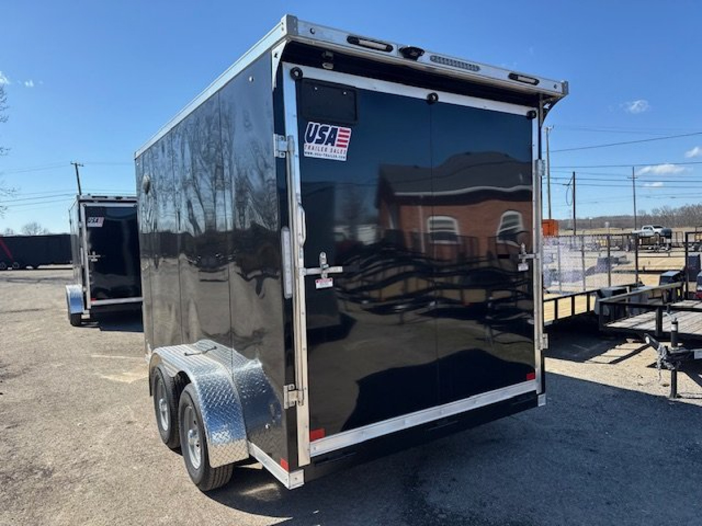New 2025 Stealth 7 X 12 Cargo / Enclosed Trailer with Ramp and 7ft ...