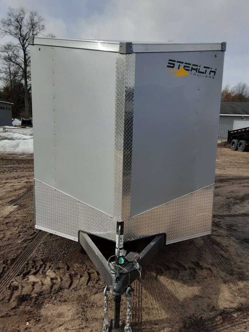 New 2025 Stealth Trailers 7X16 SILVER W/ RAMP Cargo / Enclosed Trailer ...