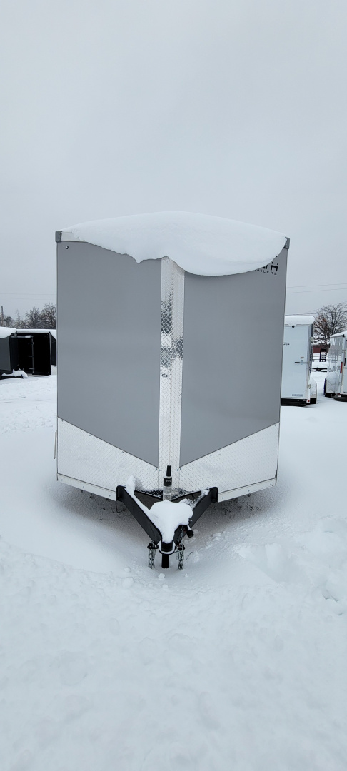 New 2025 Stealth Trailers 7X12 SILVER 7' TALL W/ RAMP Cargo / Enclosed ...