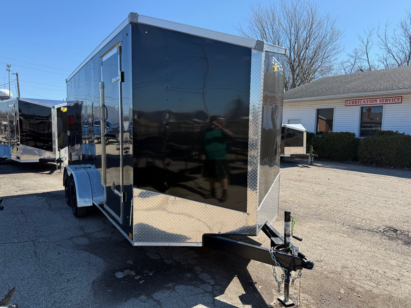 New 2025 Stealth 7 X 16 Cargo / Enclosed Trailer with Ramp and 7ft ...