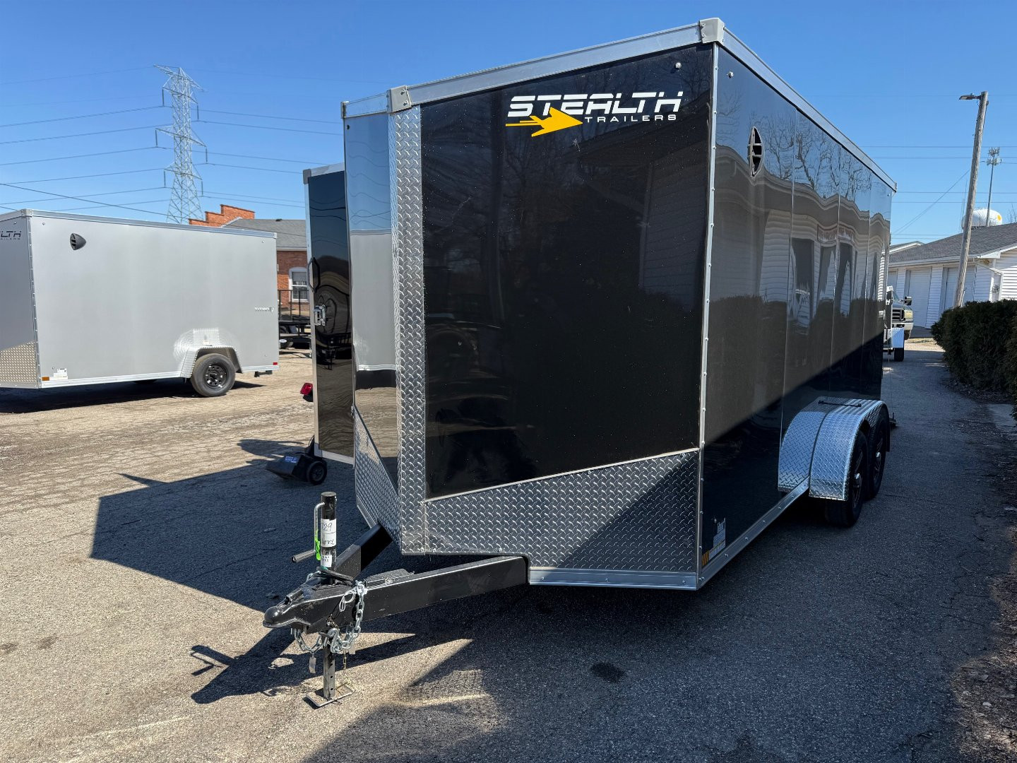 New 2025 Stealth 7 X 16 Cargo / Enclosed Trailer with Ramp with 7ft ...
