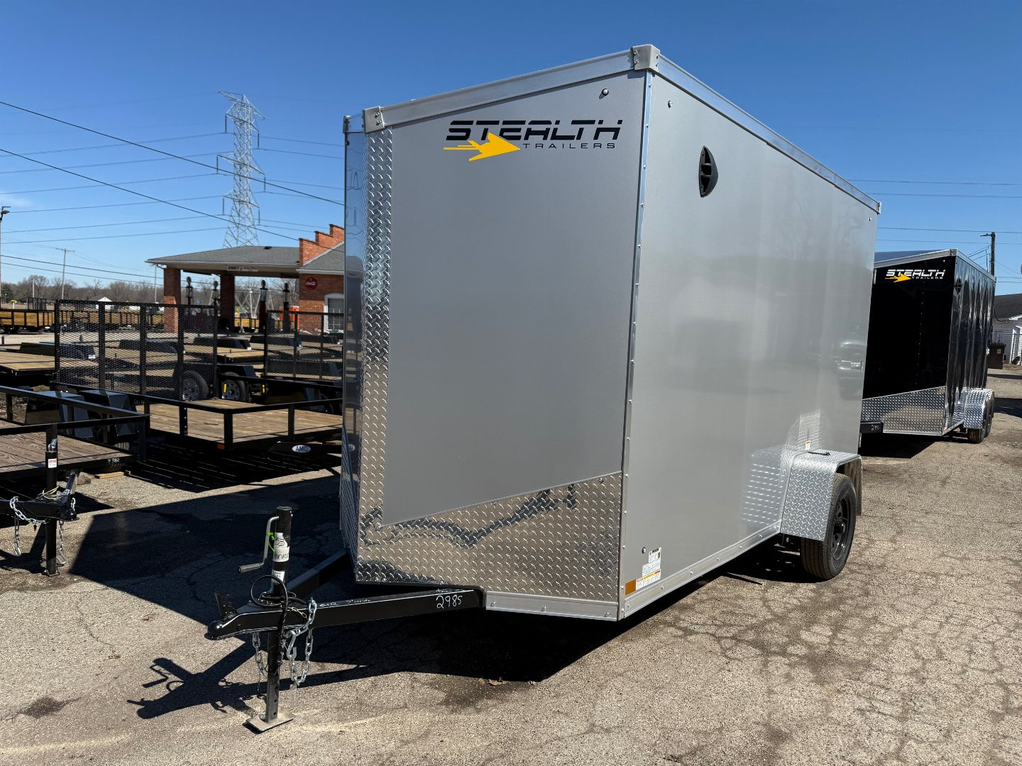 New 2025 6 x 12 Stealth Titan Enclosed Trailer with Ramp with 7ft ...